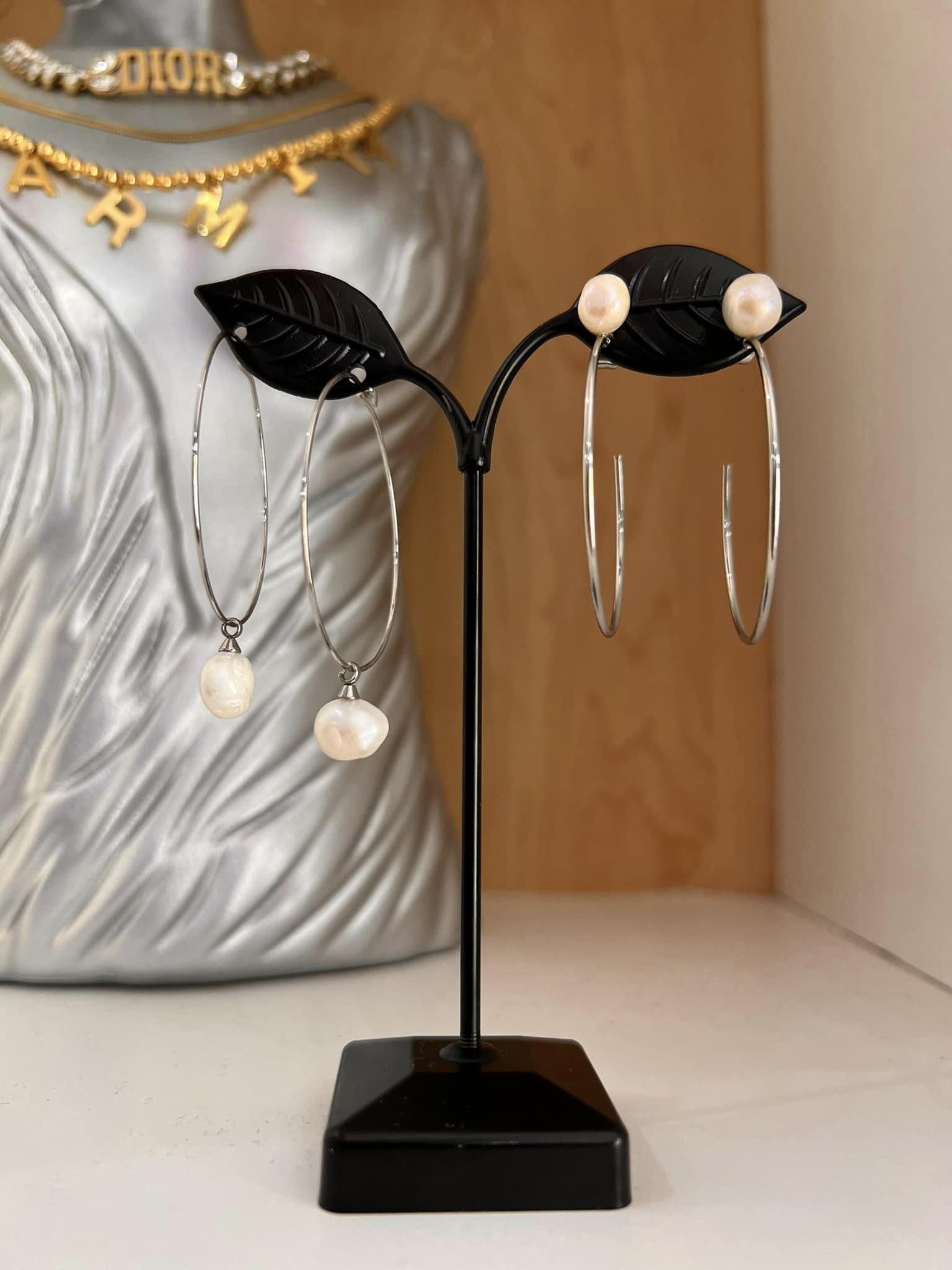 ARRACA DELGADA 1 PERLA – Frida Joyería