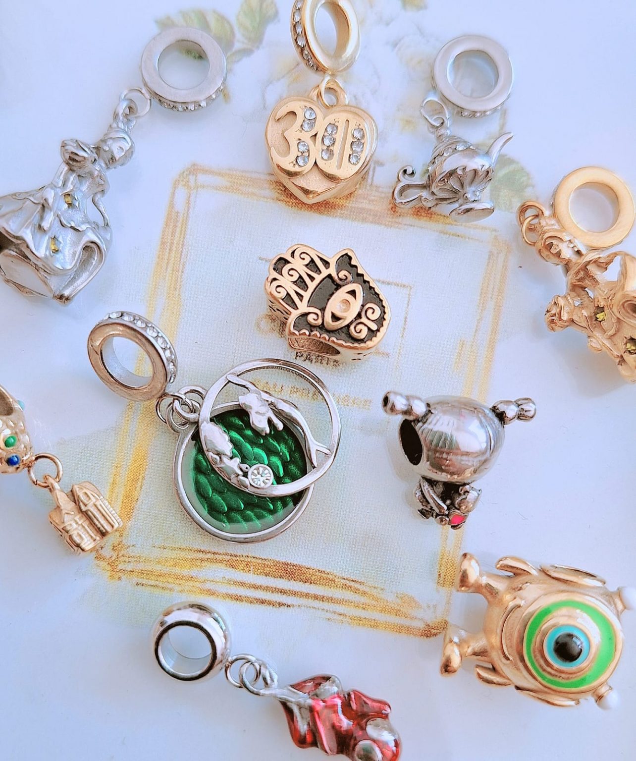 PAQUETE 10 CHARMS ACERO INOXIDABLE – Frida Joyería