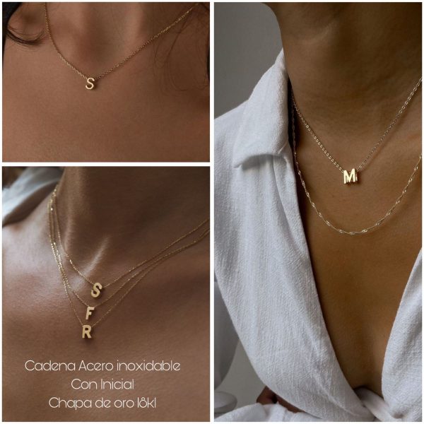 COLLAR INICIAL SENCILLO – Frida Joyería