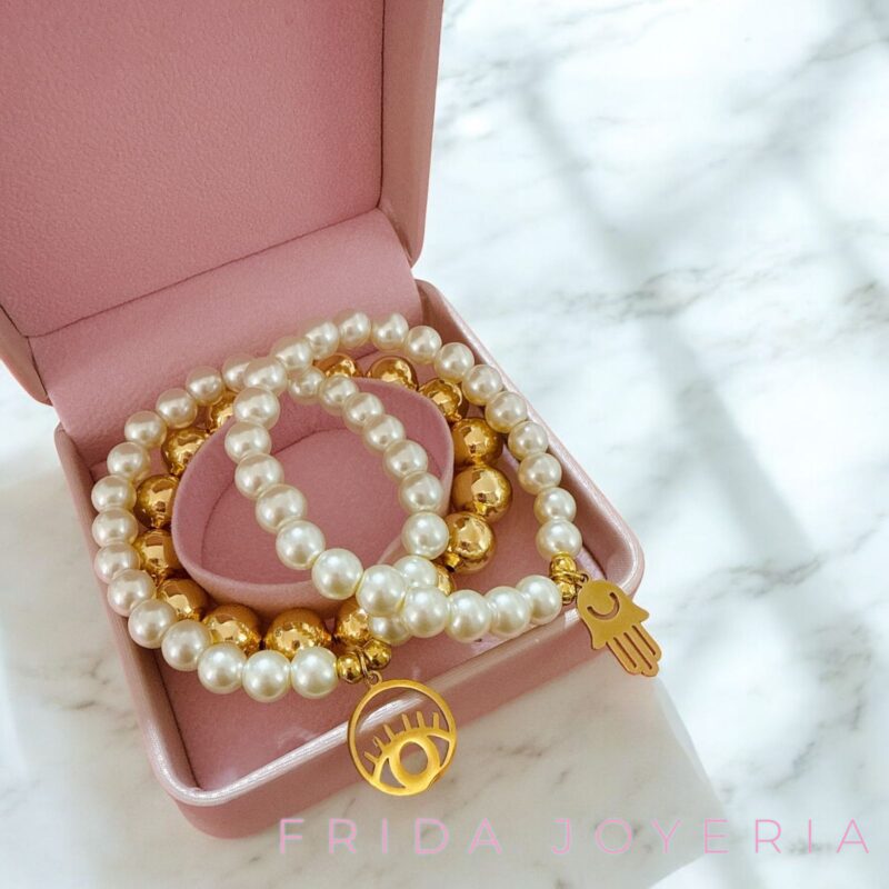 PULSERA BOLITA/PERLA – Frida Joyería