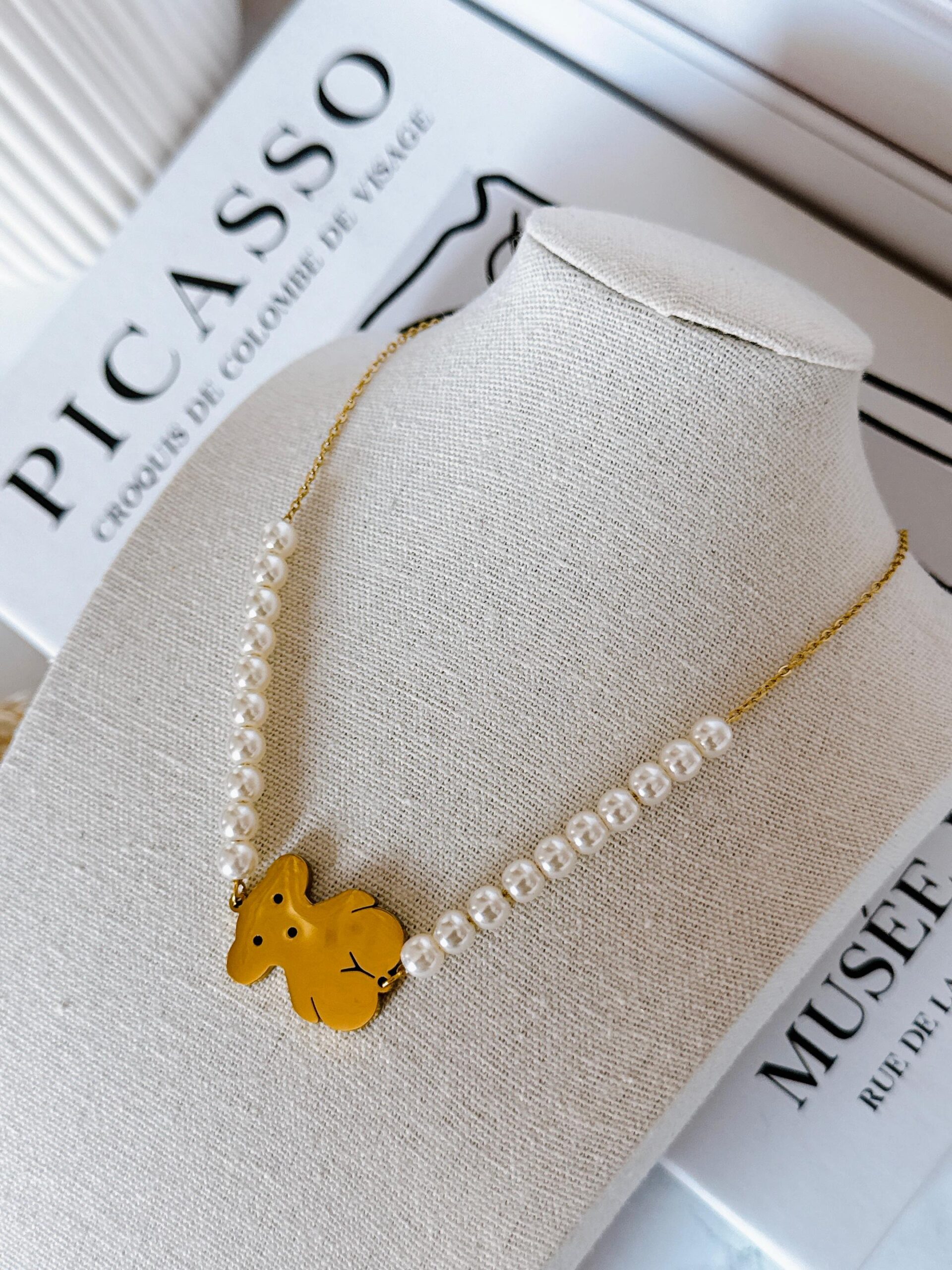 COLLAR Y ARETE PERLA TOUS – Frida Joyería