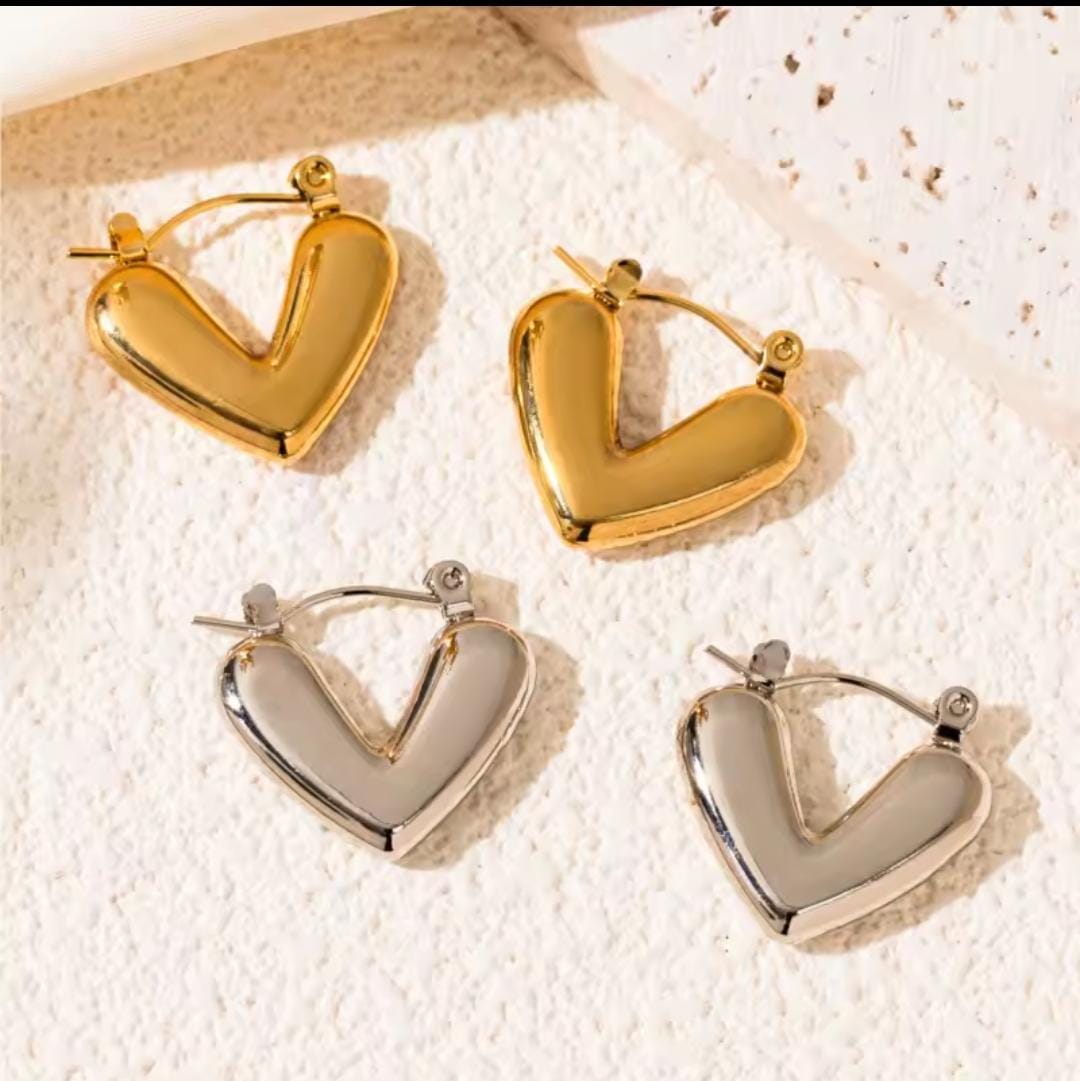 ARETE CORAZON VINTAGE – Frida Joyería