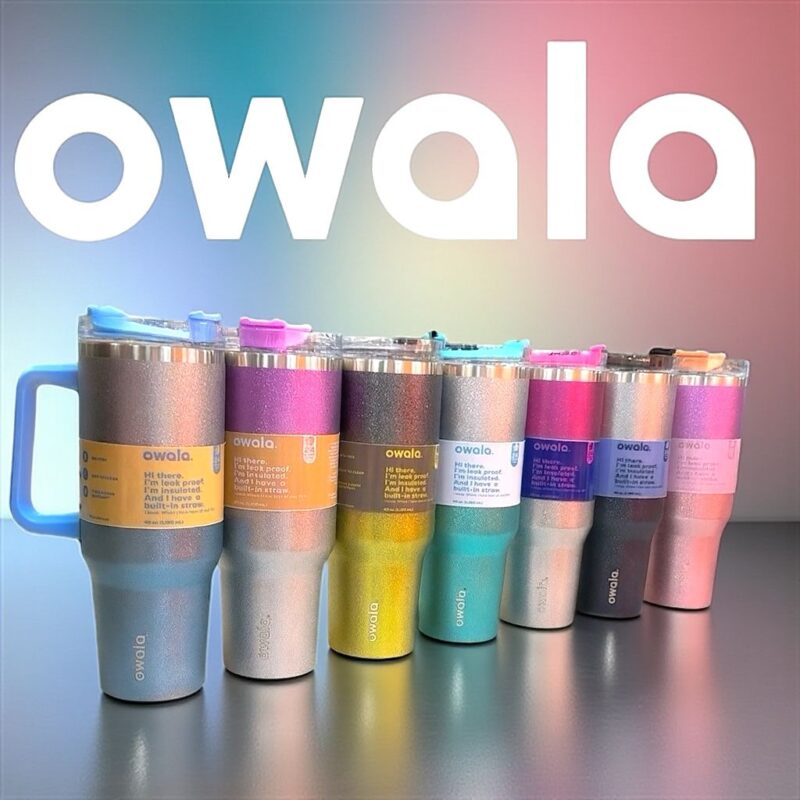 Termo Glitter Owala 40 Oz Frida Joyería